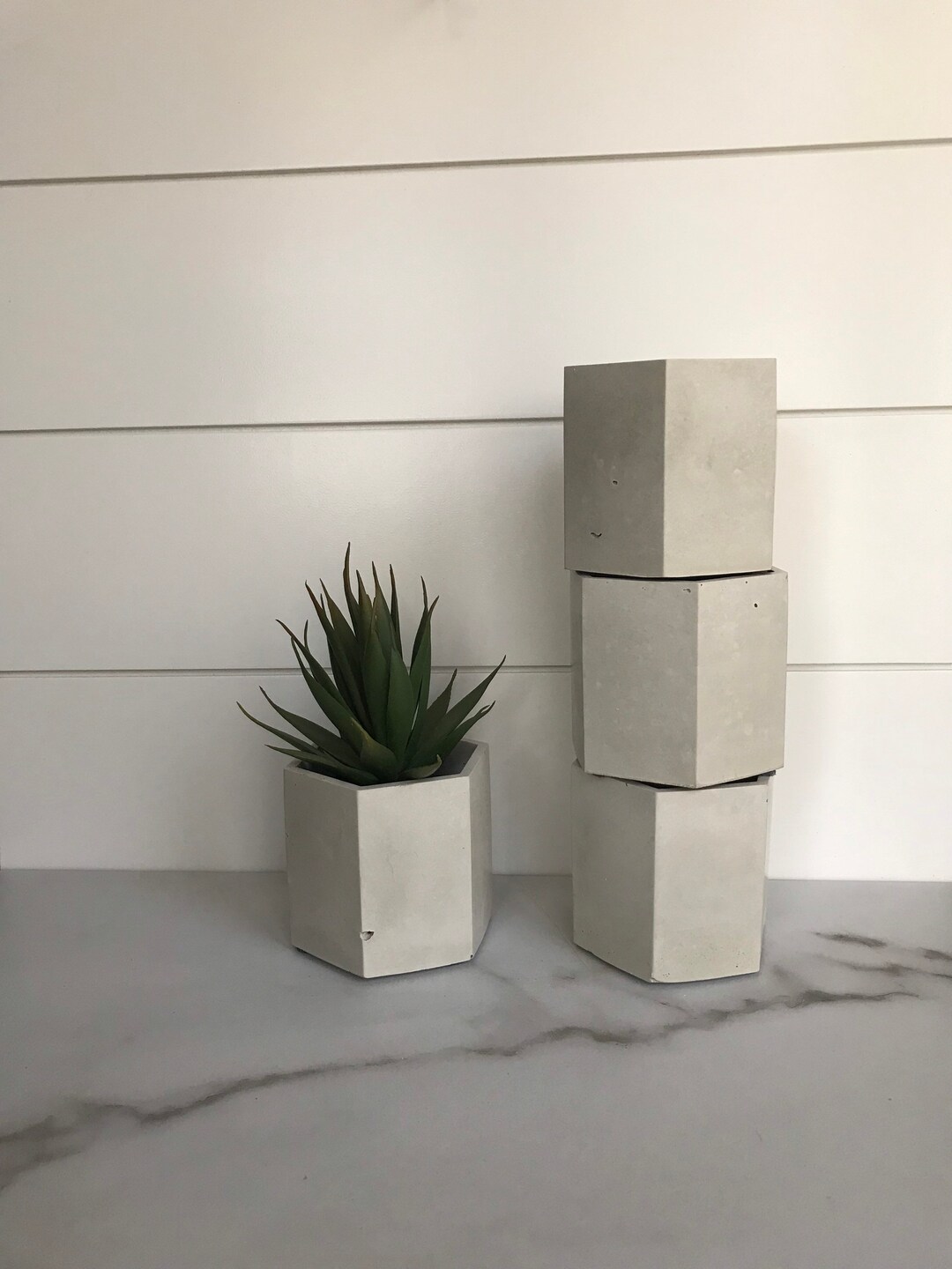 Handmade Minimal Geometric Concrete Succulent Planter Pot. - Etsy