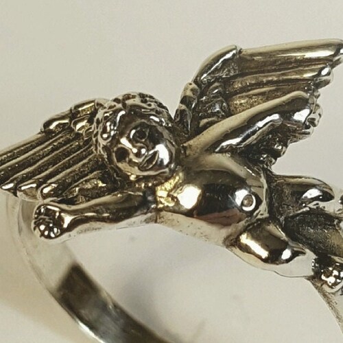 Flying Cherub Ring Angel Hand Made Original Creation - Etsy