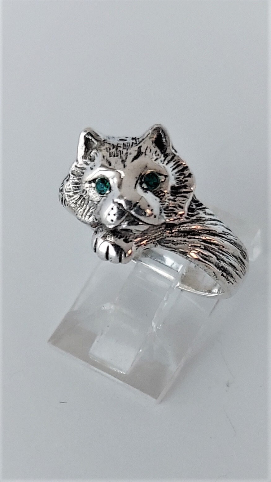 Cat Ring Sterling Silver Cat Ring Hand Made Cat Ring - Etsy