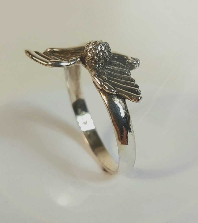 Flying Cherub Ring Angel Hand Made Original Creation | Etsy