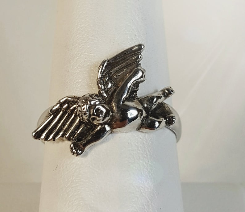 Flying Cherub Ring Angel Hand Made Original Creation - Etsy
