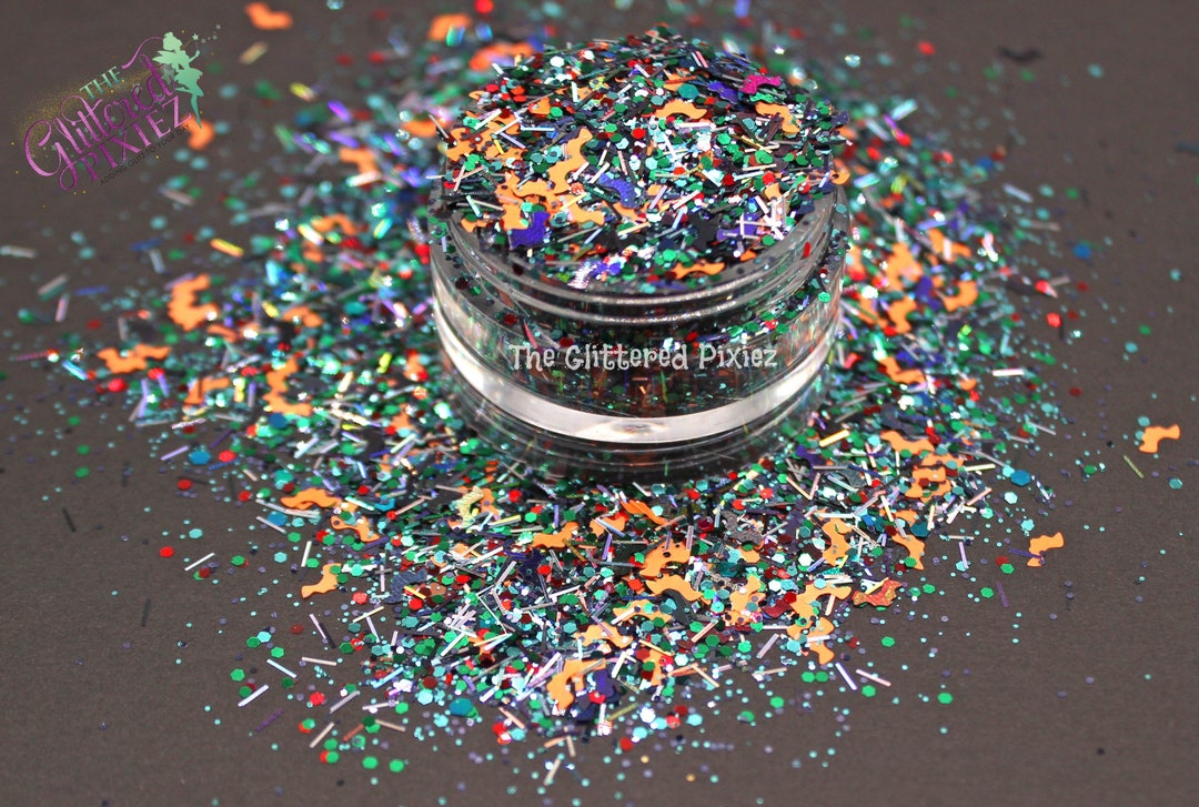 TOTALLY WICKED Halloween Glitter Mix Loose Glitter for Nail Art Hair ...