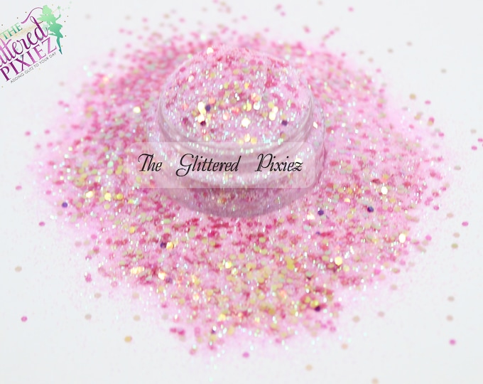 STRAWBERRY ICE CREAM Pink Glitter Mix - Loose Glitter for Nail Art ...