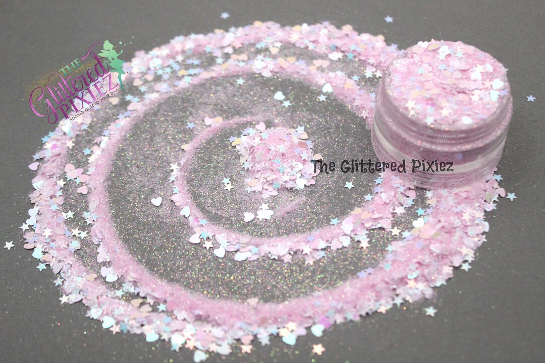 PINK N' PRETTY Barb-ie Pink Glitter Mix Super Cute Fun Loose Glitter Fr ...