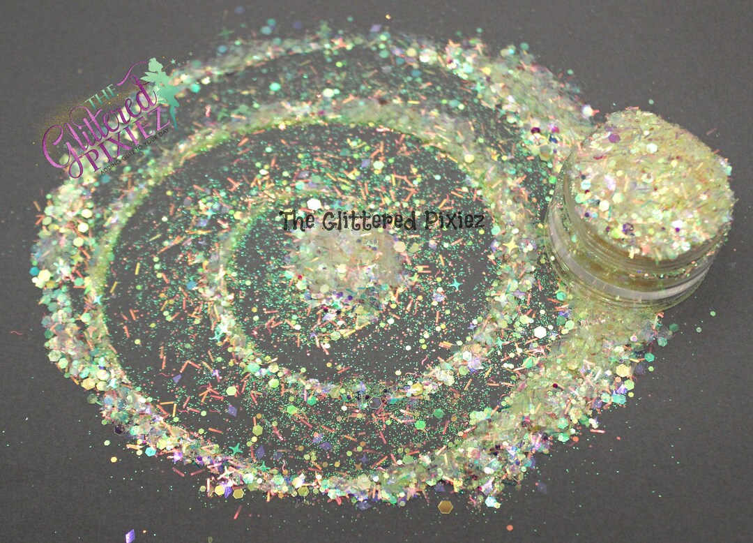 CHEER SQUAD Glitter Mix Unique Super Cute Fun Loose Glitter for Nail ...