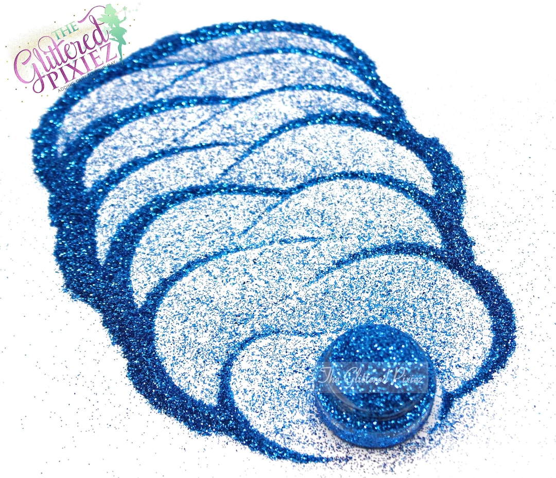 APRIL SHOWERS- Blue Extra Fine Glitter Loose Glitter for Nail Art Hair ...