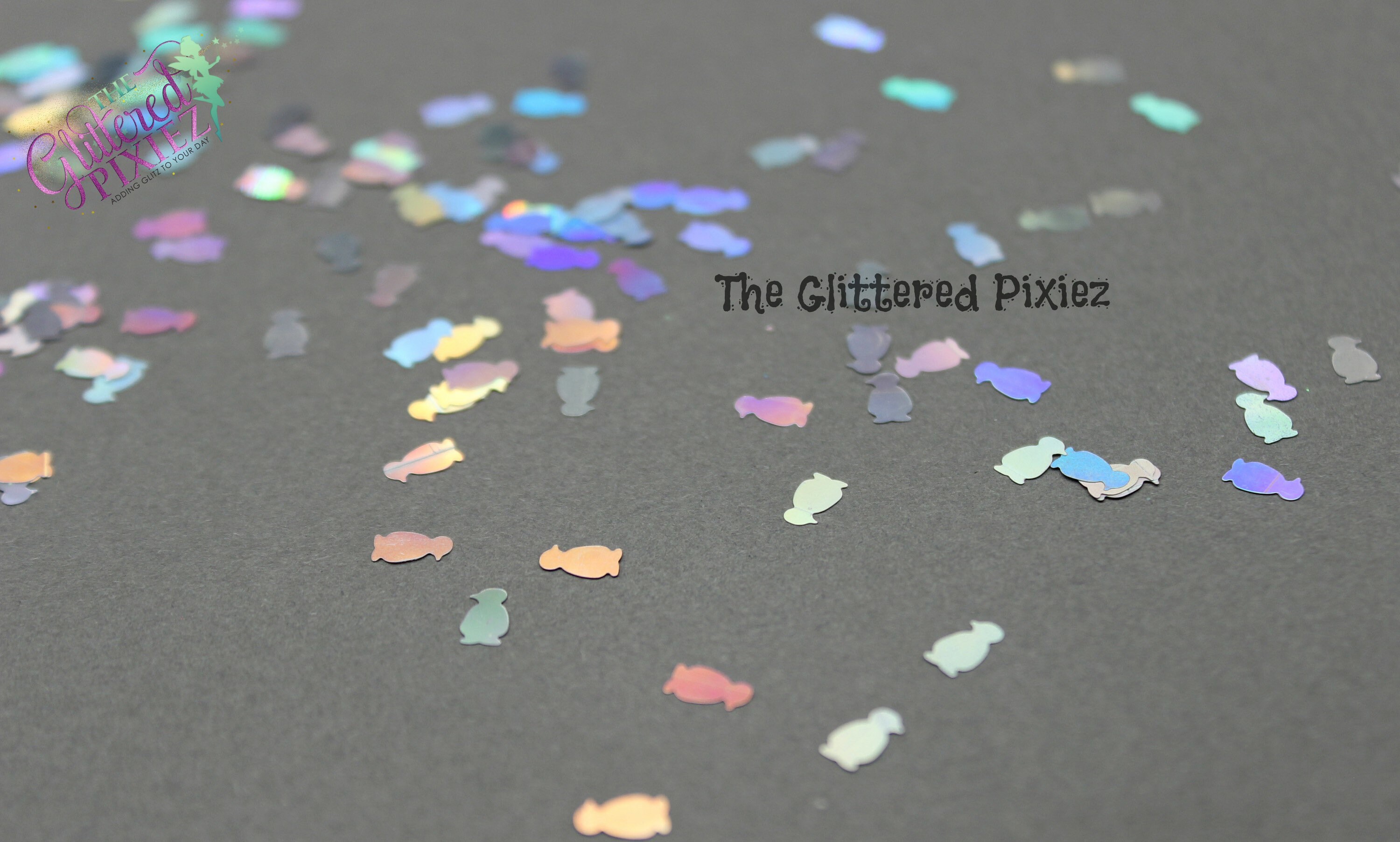 CHILLY WILLY PENGUIN Shape Holographic Glitter Pixie Shapes - Etsy