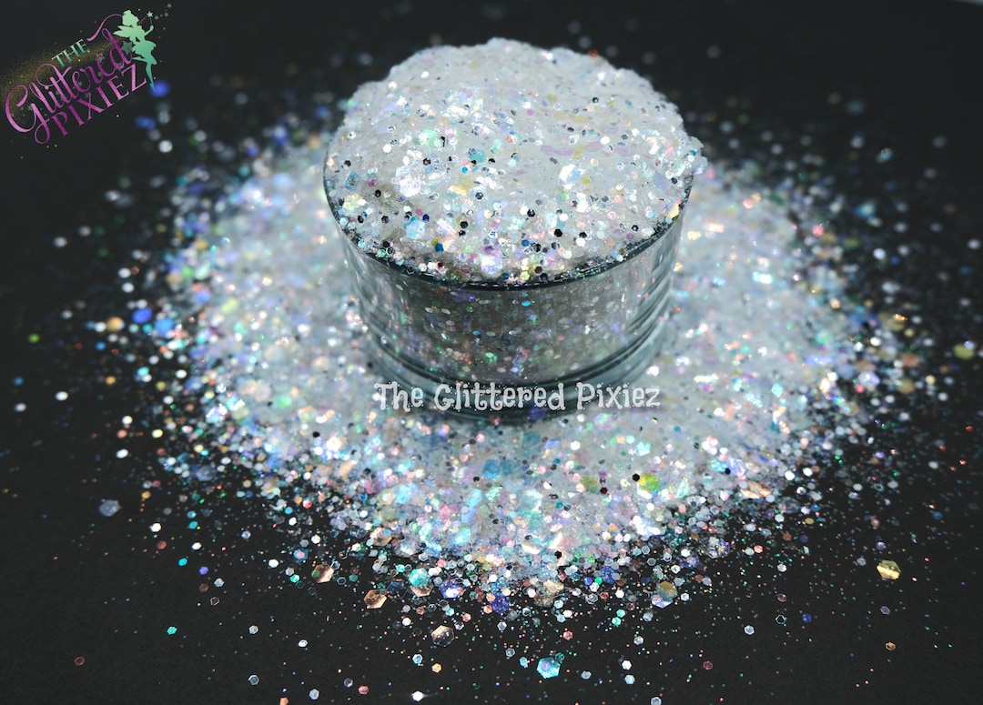 CRYSTAL RAINBOW Chunky Glitter Mix Loose Glitter for Nail Art Face Body ...