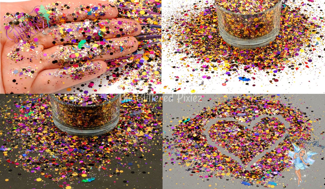 FRIGHT NIGHT Glitter Mix Fun 80's Halloween Inspired Cute Glitter for ...