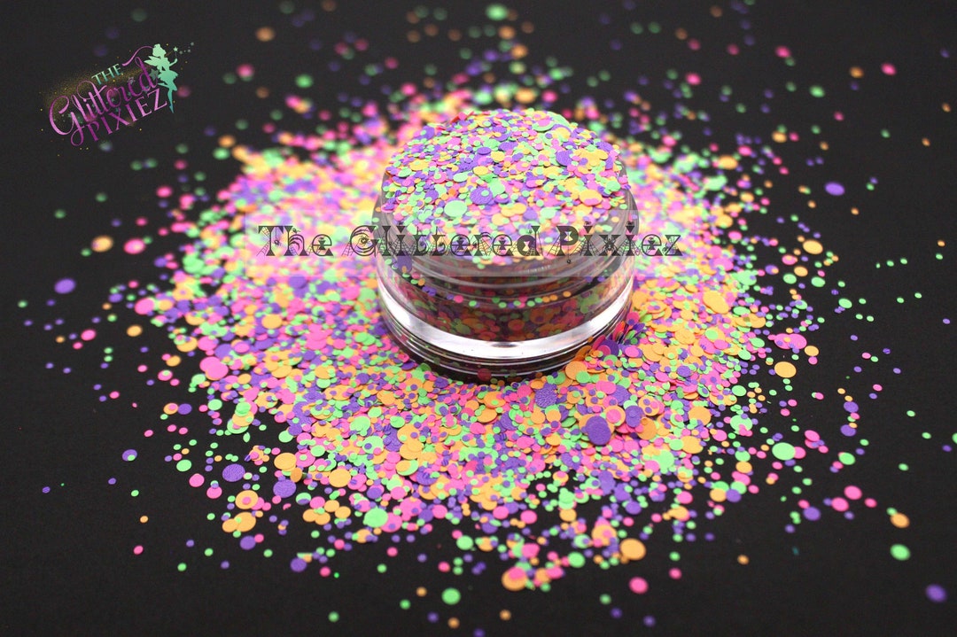 WEIRD SCIENCE Dot Glitter Mix Fun 80's Inspired Loose Glitter for Nail ...