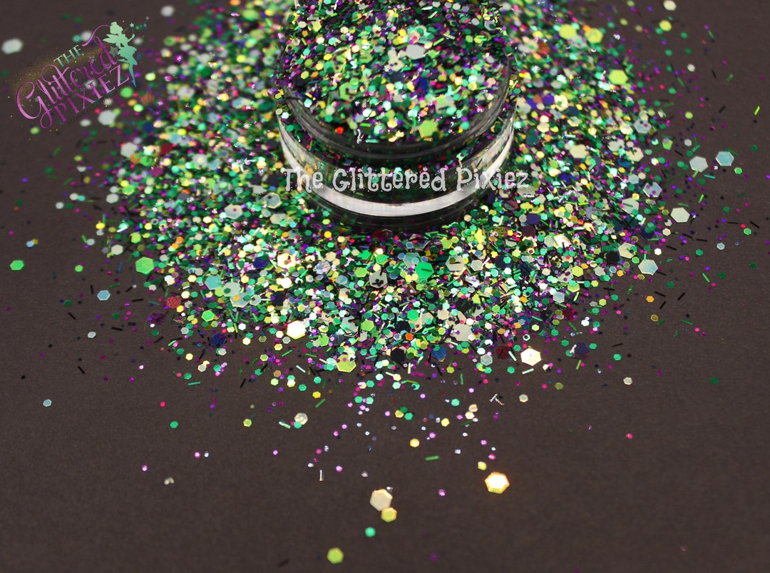 HERMAN MONSTER- Halloween GITD Glitter Mix Loose Glitter for Nail Art ...