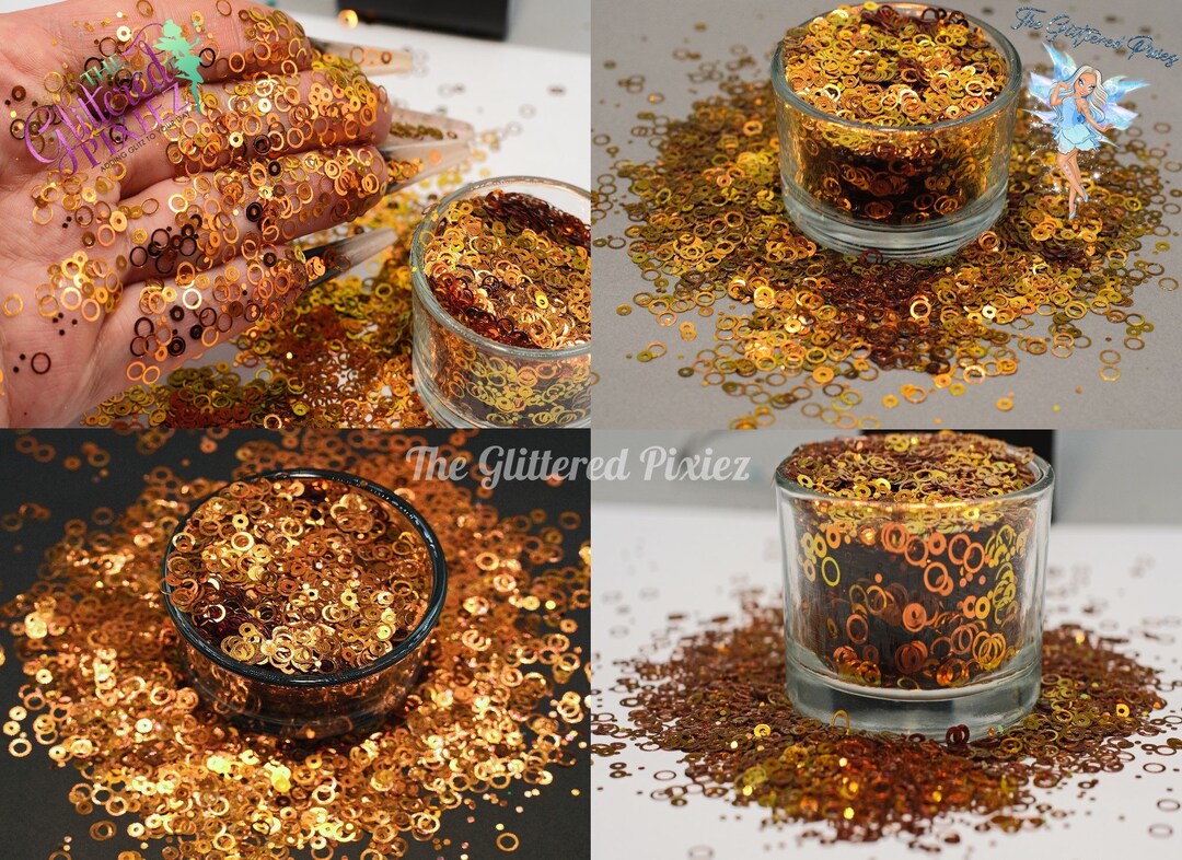 COPPERSTONE MULTI RING Shape Adorable Cute Fun Loose Glitter for Nail ...