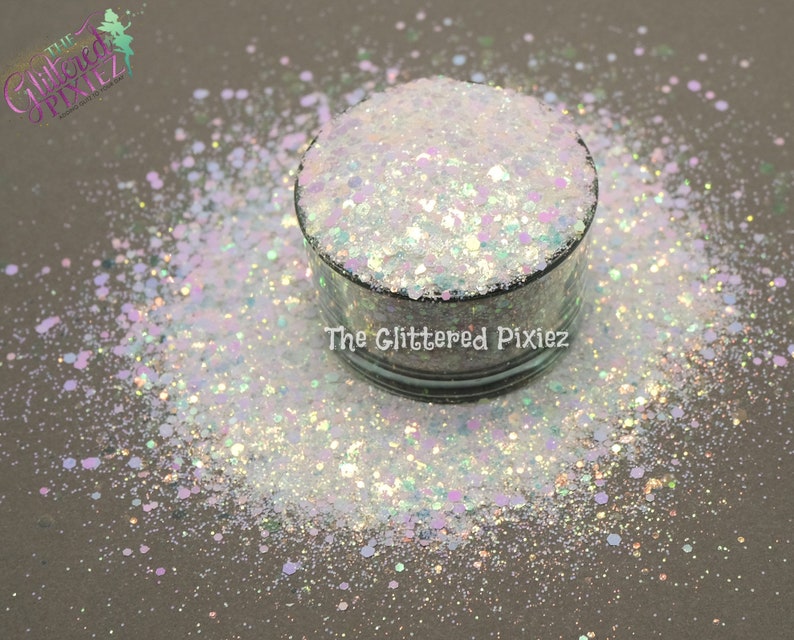 Mezcla de purpurina FROSTED OPALS, purpurina suelta iridiscente ...