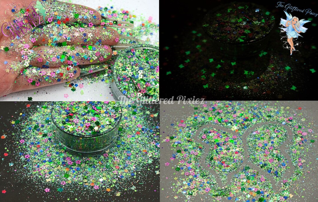 SPRINGS SPRUNG - Glitter Mix W/ Glow in the Dark Butterflies Loose ...