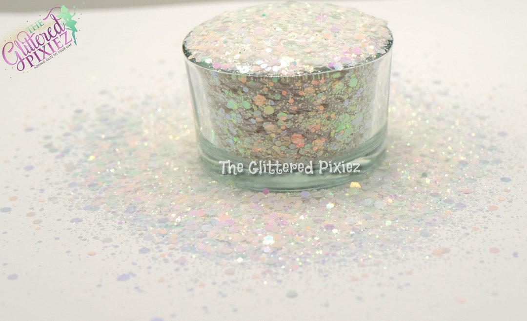 Mezcla de purpurina FROSTED OPALS, purpurina suelta iridiscente ...