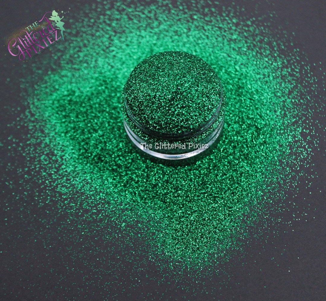 EVERGREEN Green Metallic Extra Fine Glitter Loose Glitter for Nail Art ...