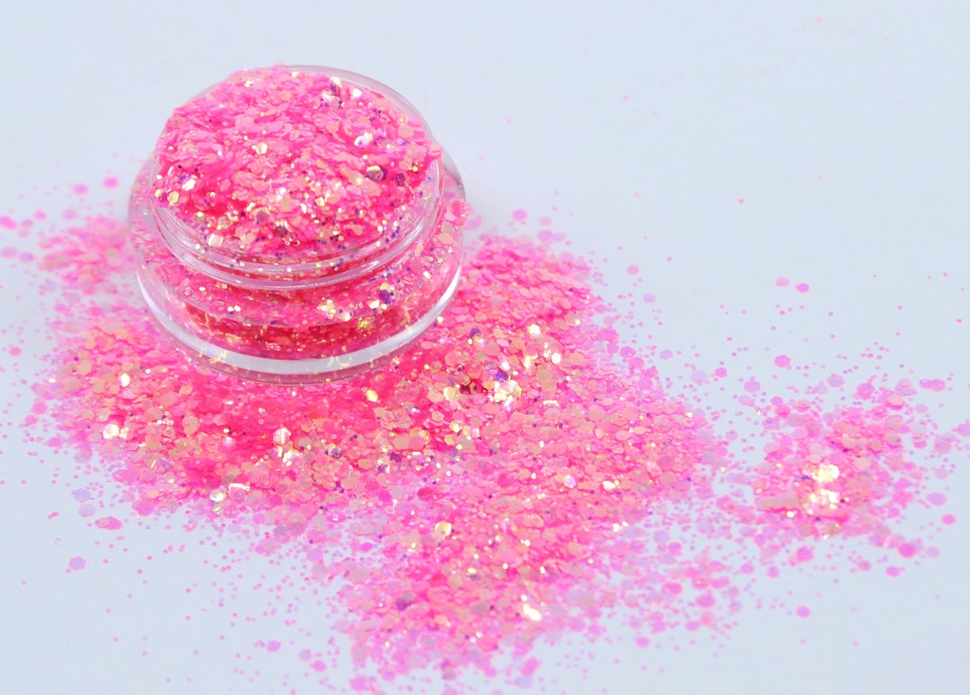 PINK LEMONADE pink glitter mix Loose glitter for nail art, face, body ...