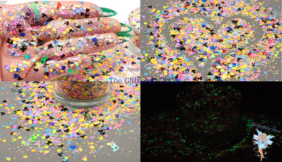 IT’S SO RETRO - Glow in the Dark Glitter Mix Fun 80's Inspired Cute ...