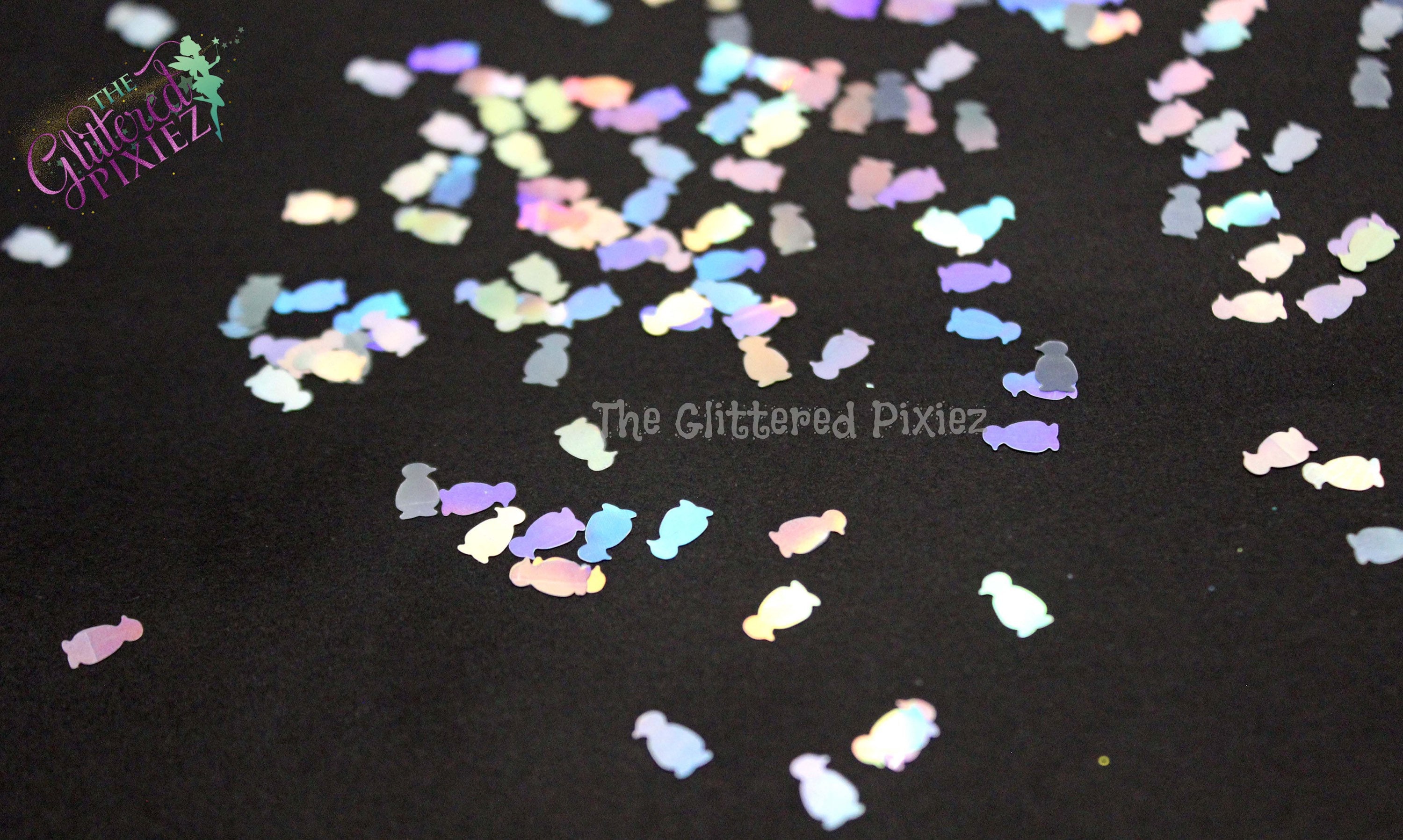 CHILLY WILLY PENGUIN Shape Holographic Glitter Pixie Shapes - Etsy