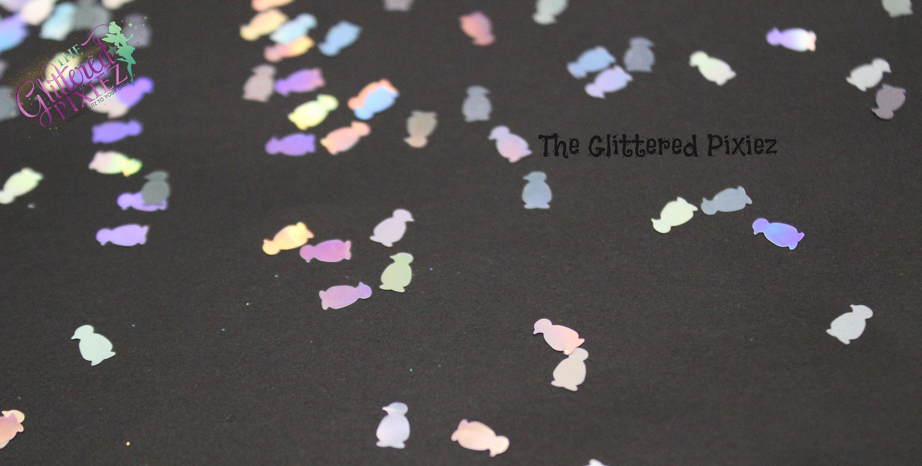 CHILLY WILLY PENGUIN Shape Holographic Glitter Pixie Shapes - Etsy