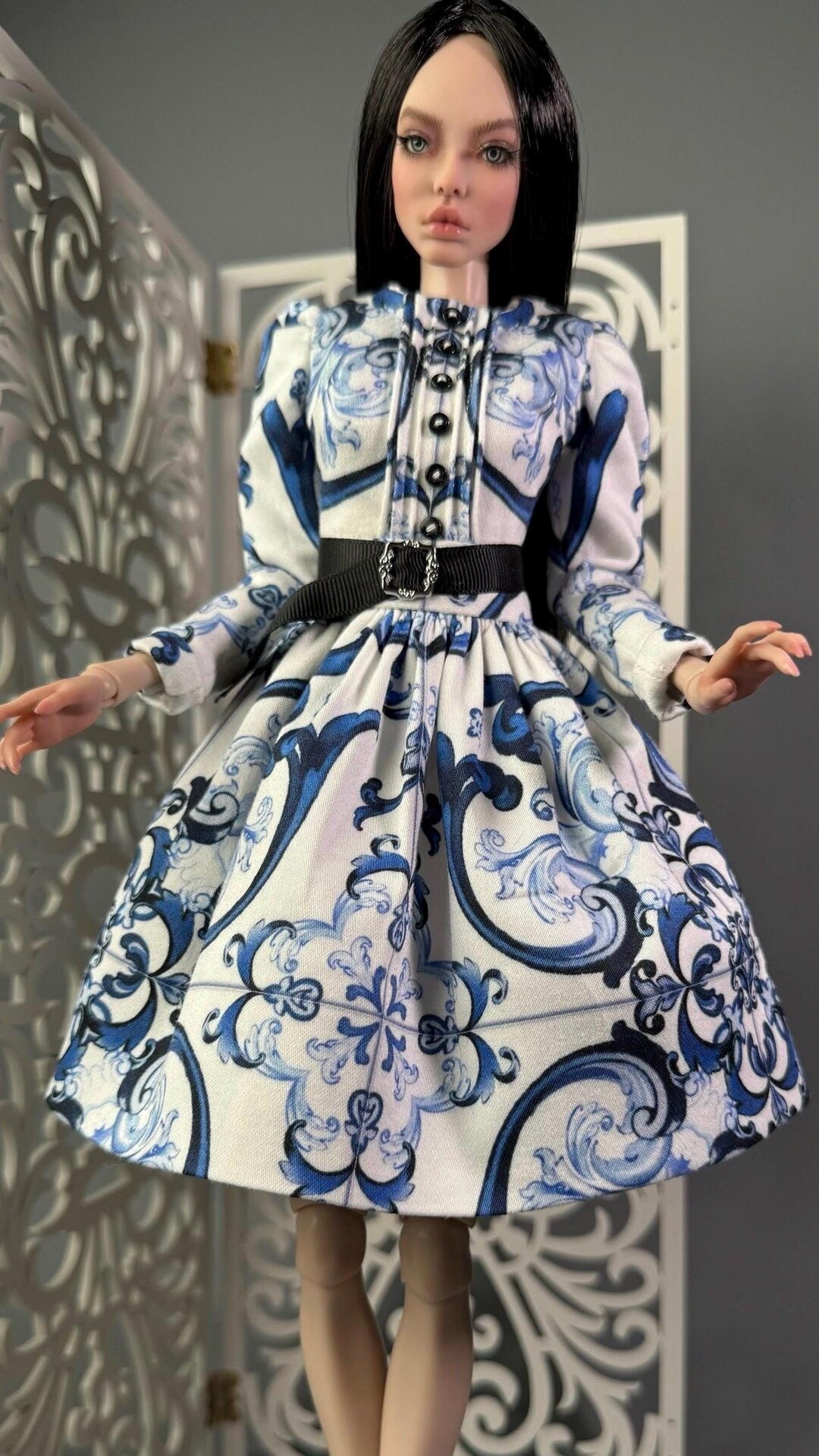 BJD Dress/ BJD Clothes/ Elegant Dolls Dress/ Handmade Dolls Dress/ BJD ...
