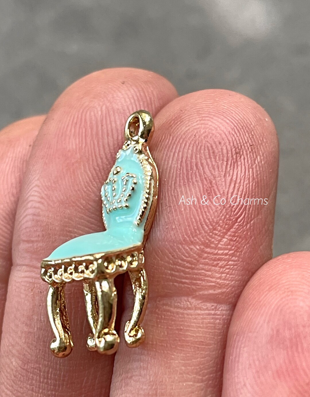 Enamelled Princess Chair, on a Gold Chair Frame, You Will Receive 1 ...