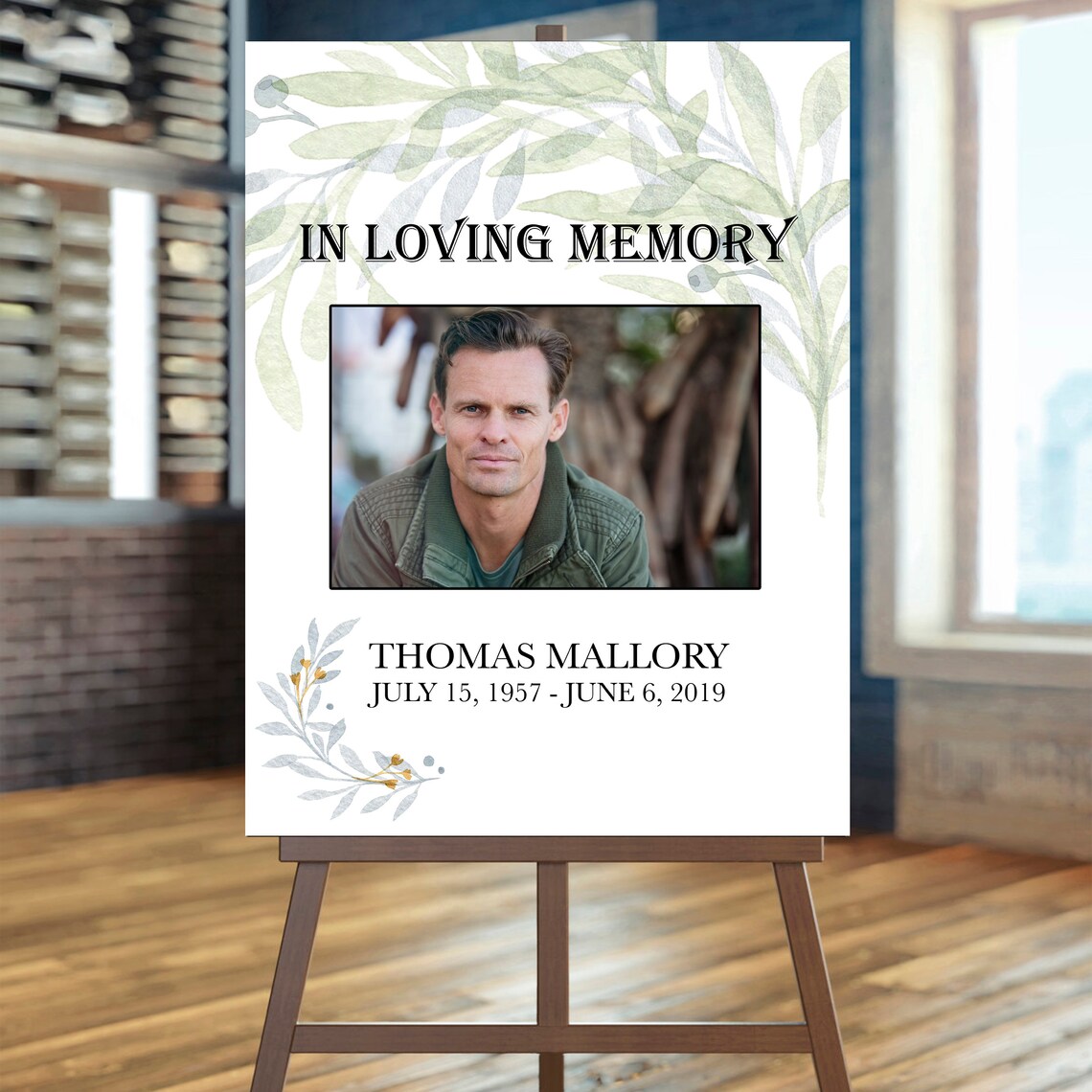 Welcome Sign in Loving Memory Funeral Sign Poster | Etsy