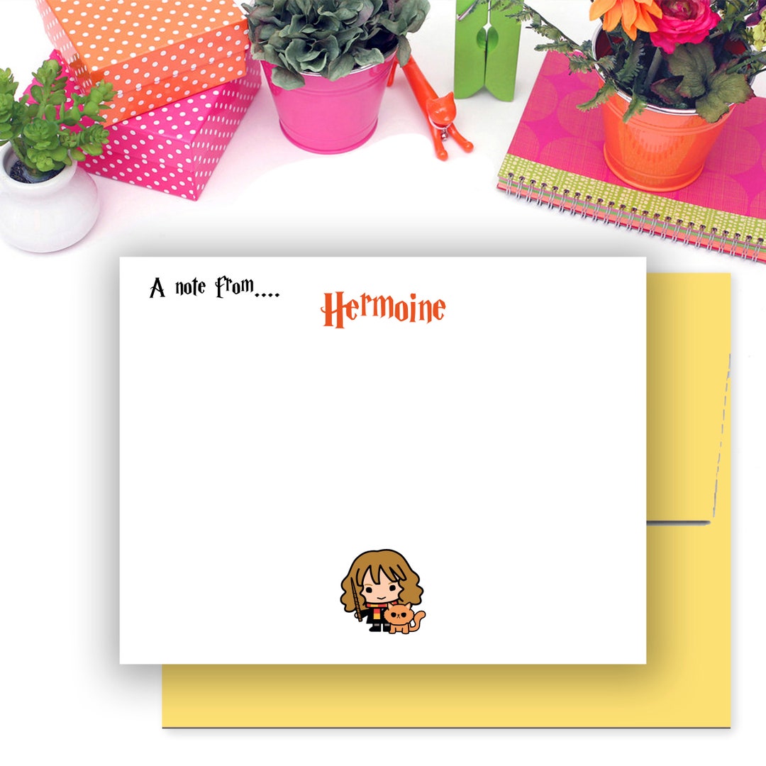 Wizard School H Potter Theme Note Cards - Envelopes Included - Etsy