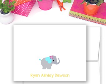 Elephant Note Cards Stationery Set of 10 Cards - Etsy