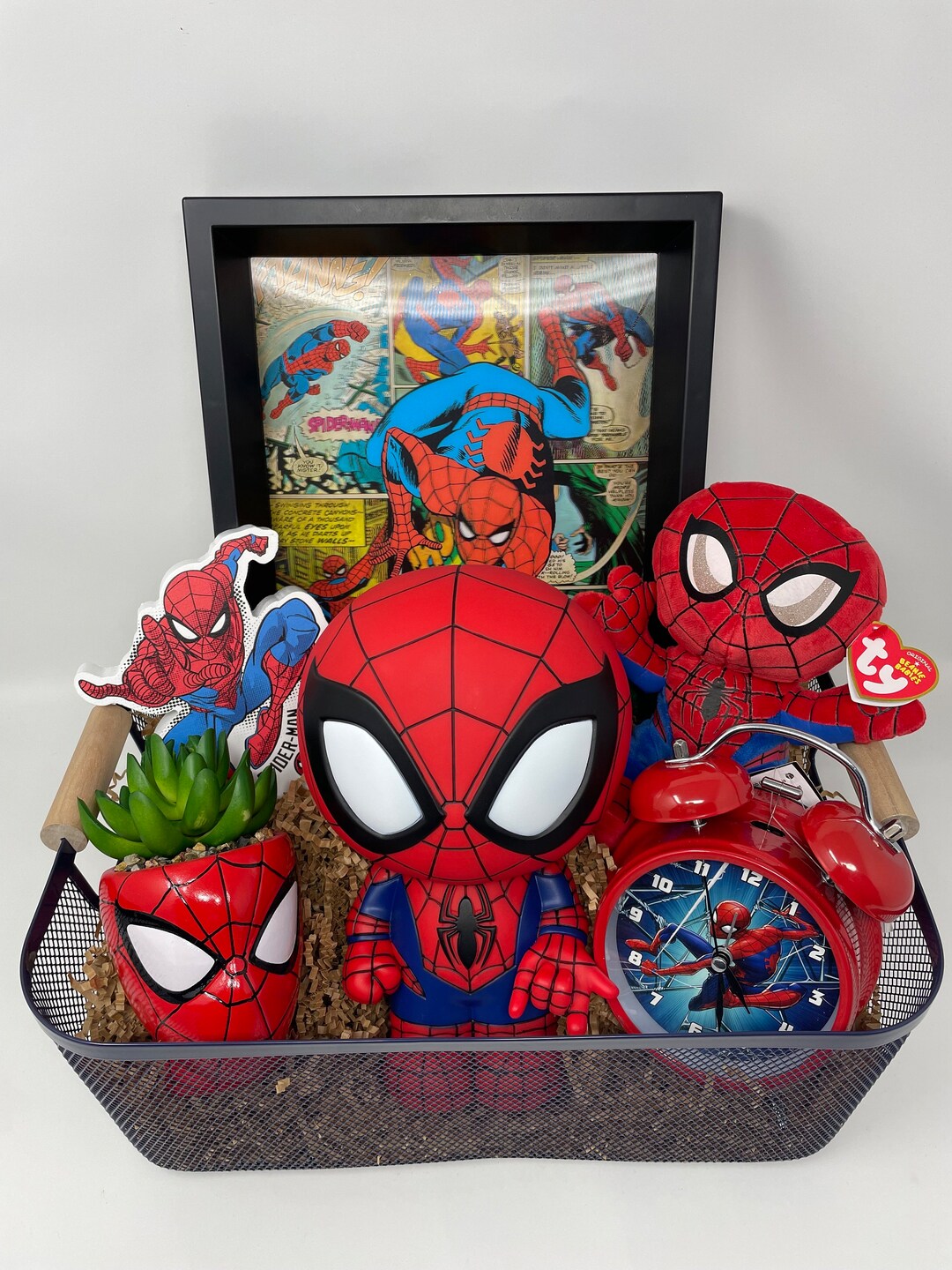 Spider-man, Marvel, Gift Set, Alarm Clock, Bank, Desk, Decor, Home ...