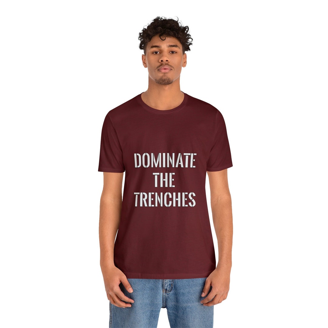 Football Lineman Dominate the Trenches Unisex Jersey Short Sleevet ...