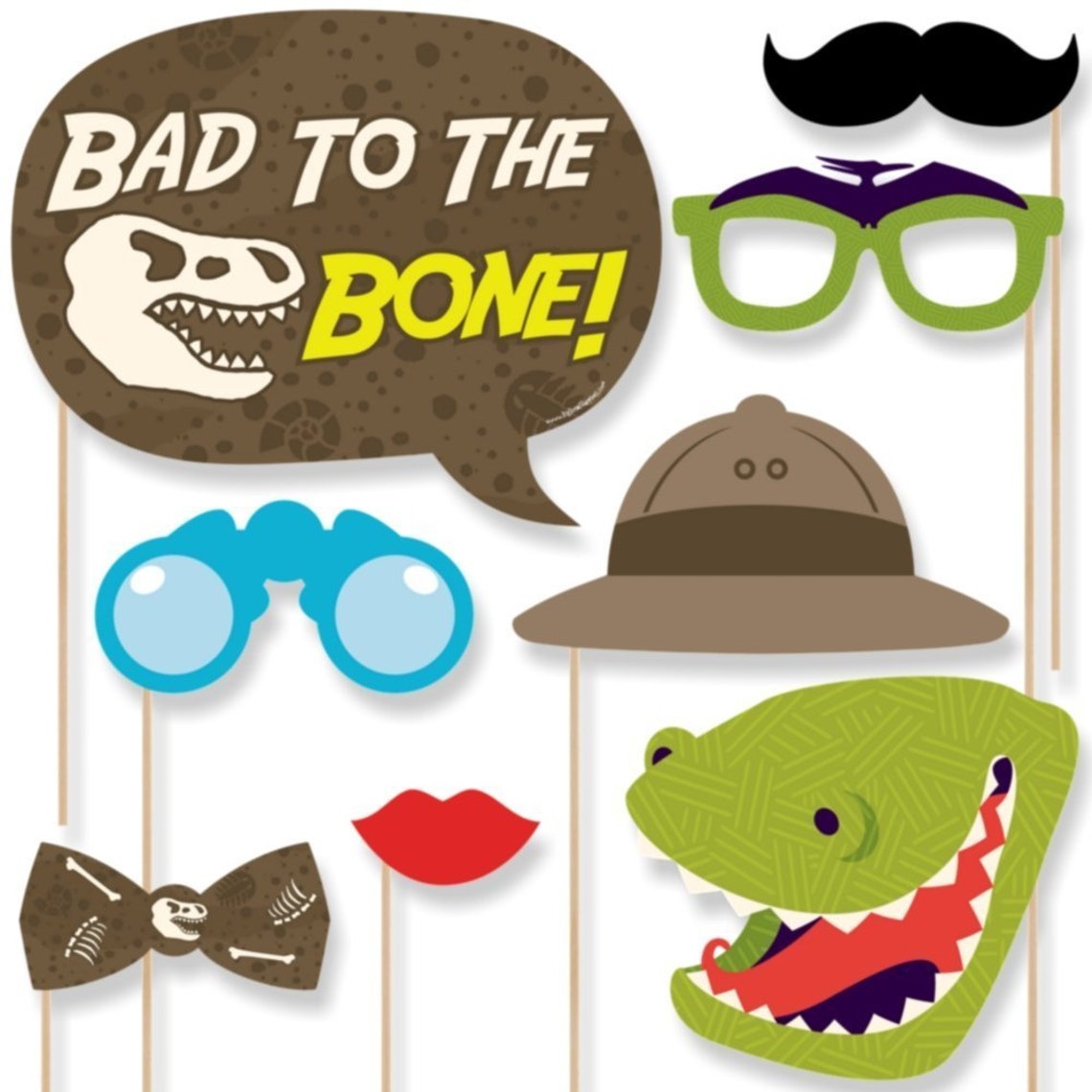 Dinosaur Photo Props Kids Photo Booth Props Birthday Party | Etsy