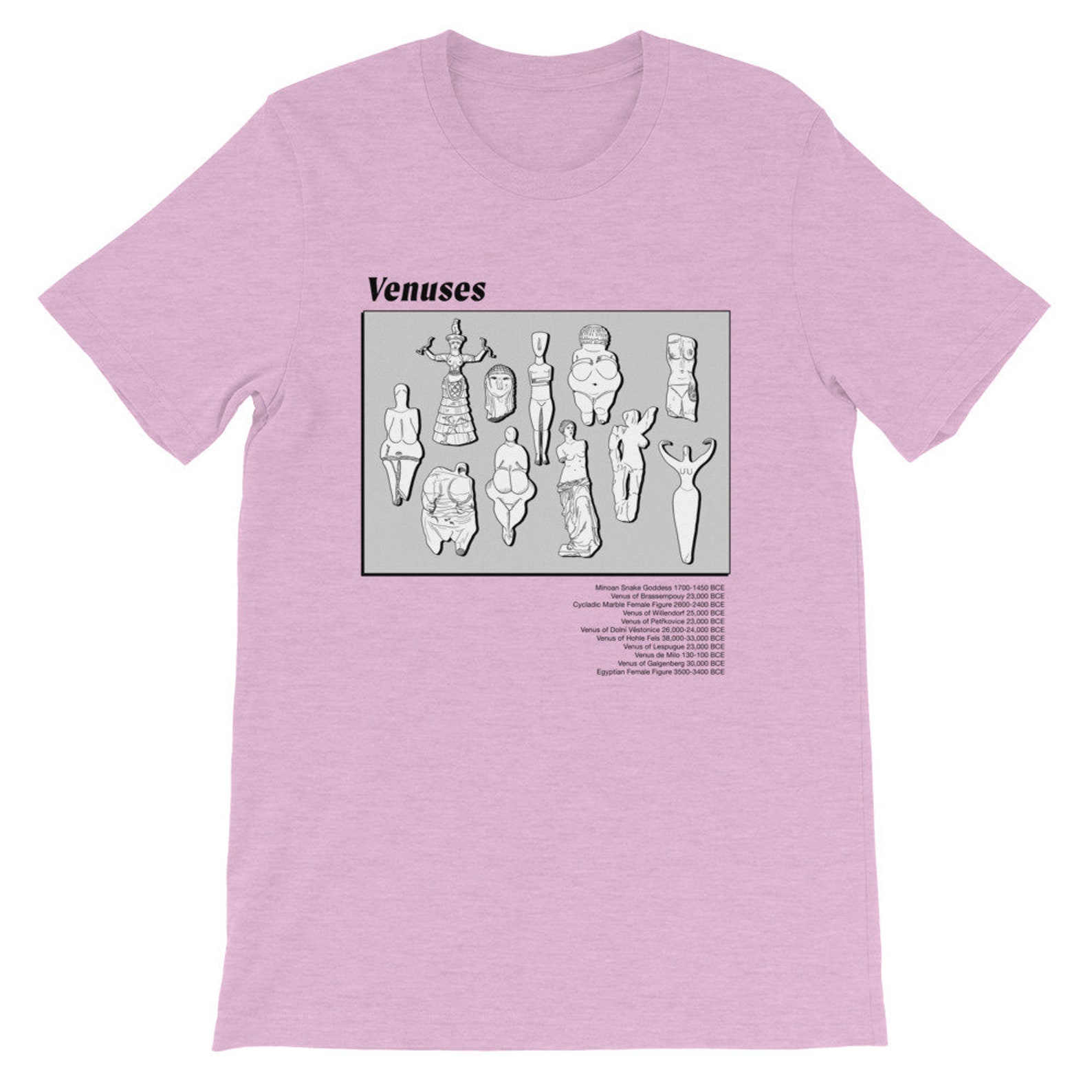 Front & Back Venuses Short-sleeve Unisex T-shirt - Etsy