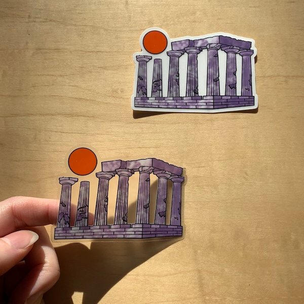 Greek Pillar Sticker - Etsy