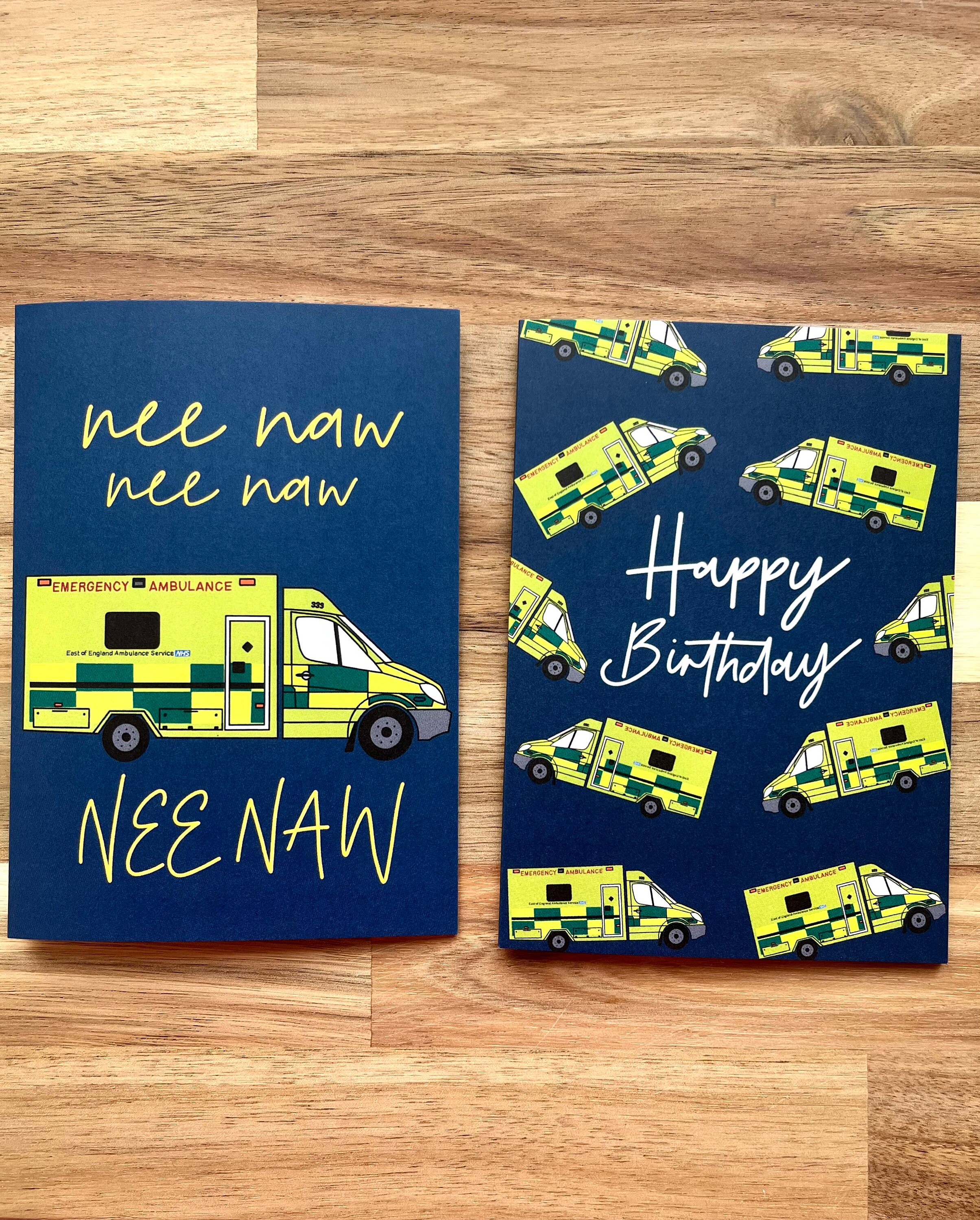 Ambulance Birthday Card Nhs Emergency Services Happy - Etsy UK