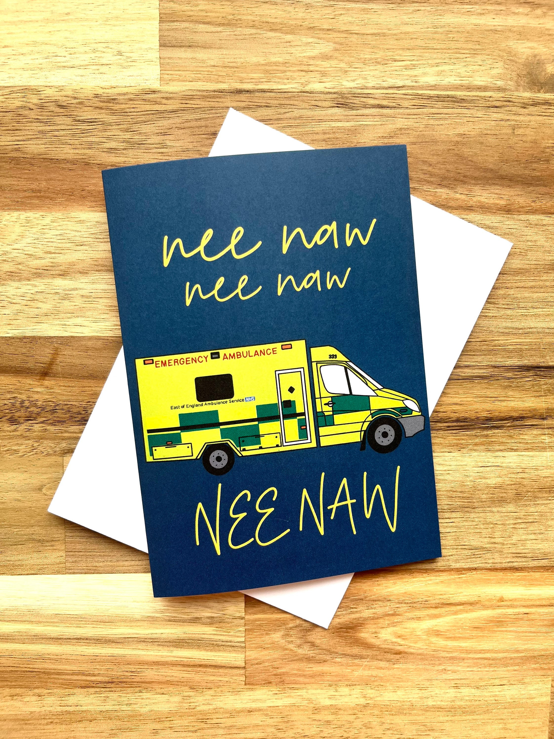 Ambulance Birthday Card Nhs Emergency Services Happy - Etsy UK