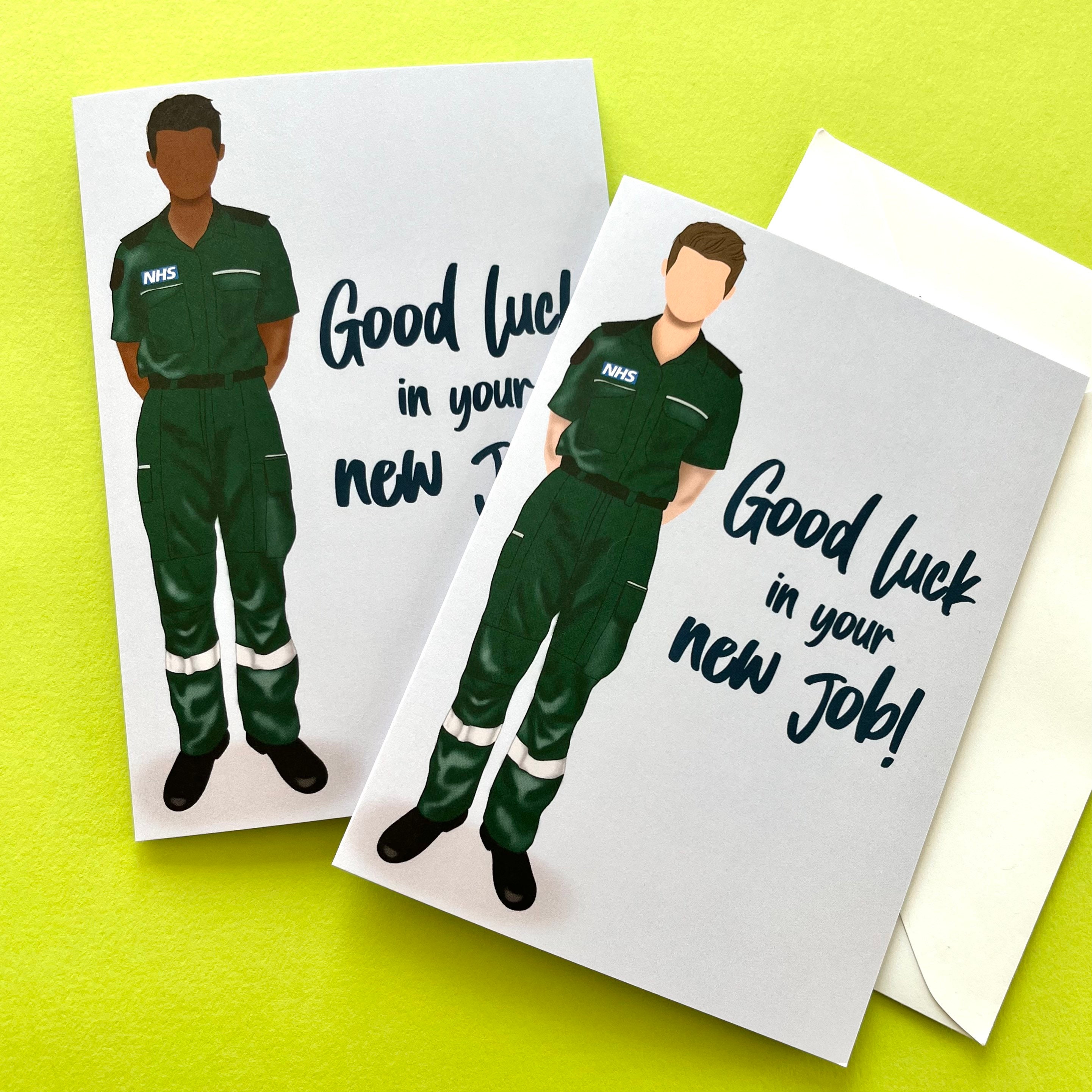 Paramedic New Job Card: NHS Emergency Services Gift - Etsy UK
