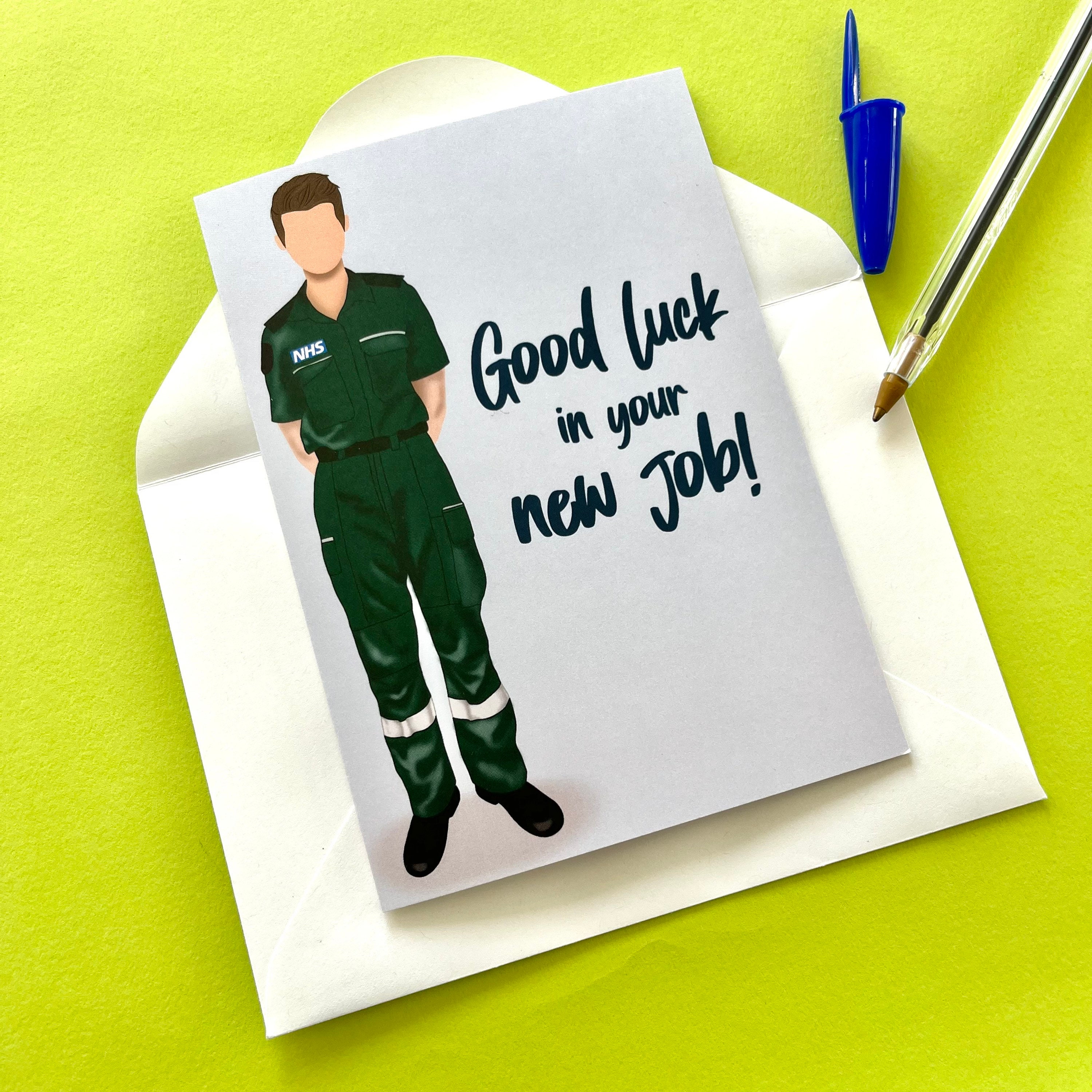 Paramedic New Job Card: NHS Emergency Services Gift - Etsy UK