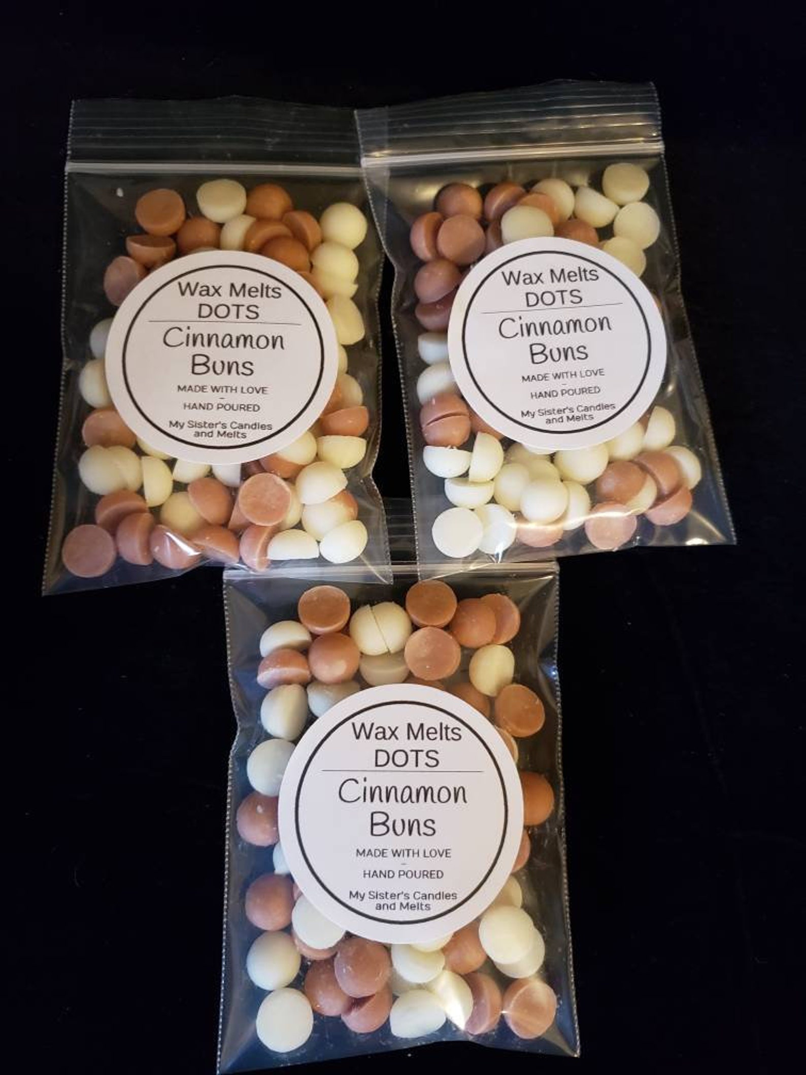 1oz. Heavily Scented Hand Poured Mini Wax Melt Dots variety of Scents ...