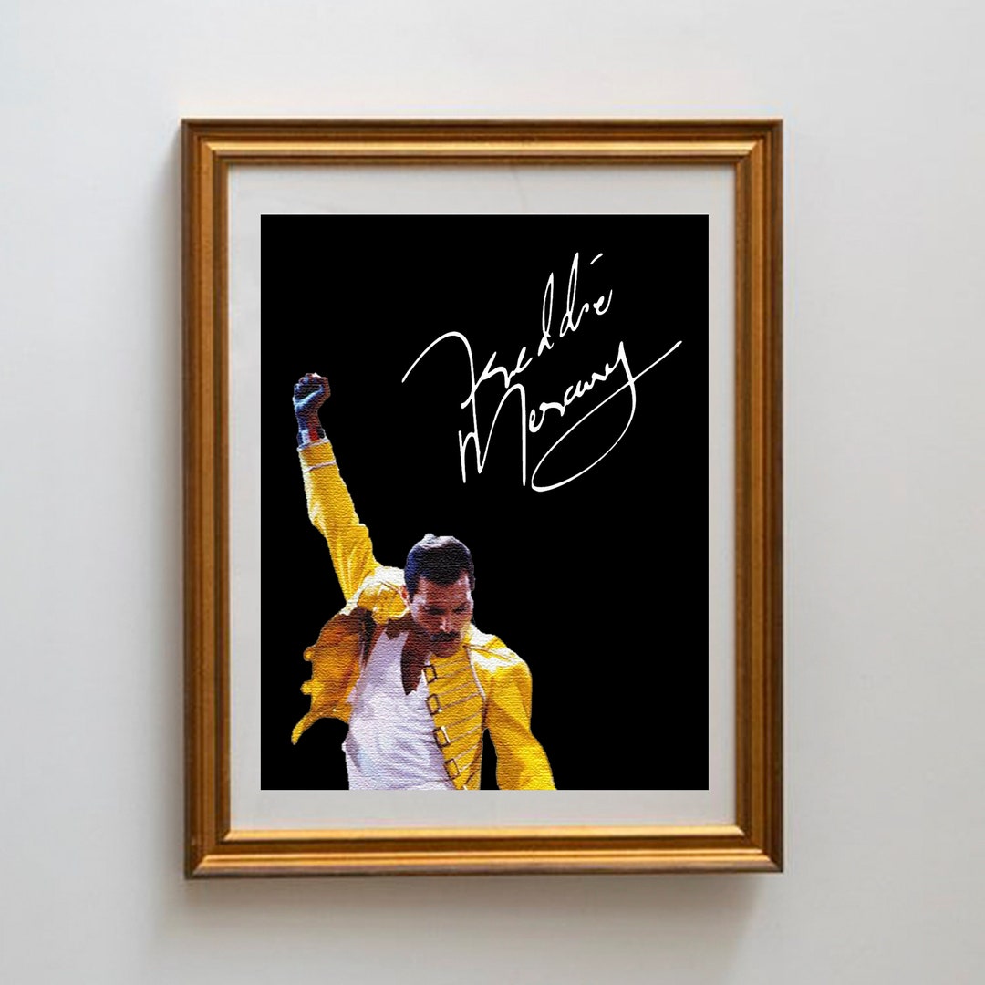 Freddie Mercury Signature DIGITAL Print - Etsy