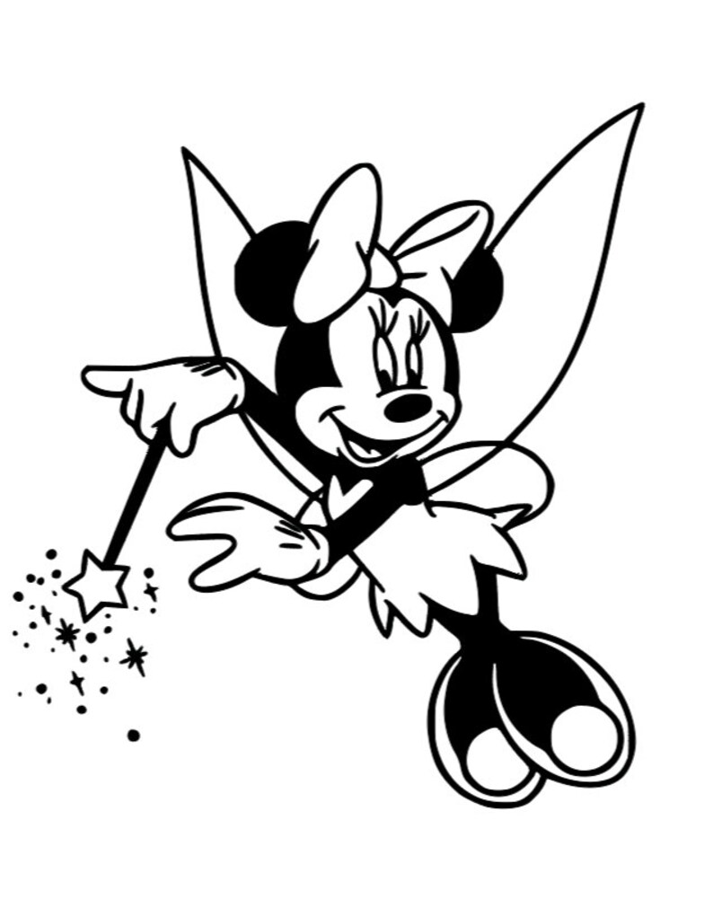 Minnie Dressed as Tinkerbell Svg Png - Etsy