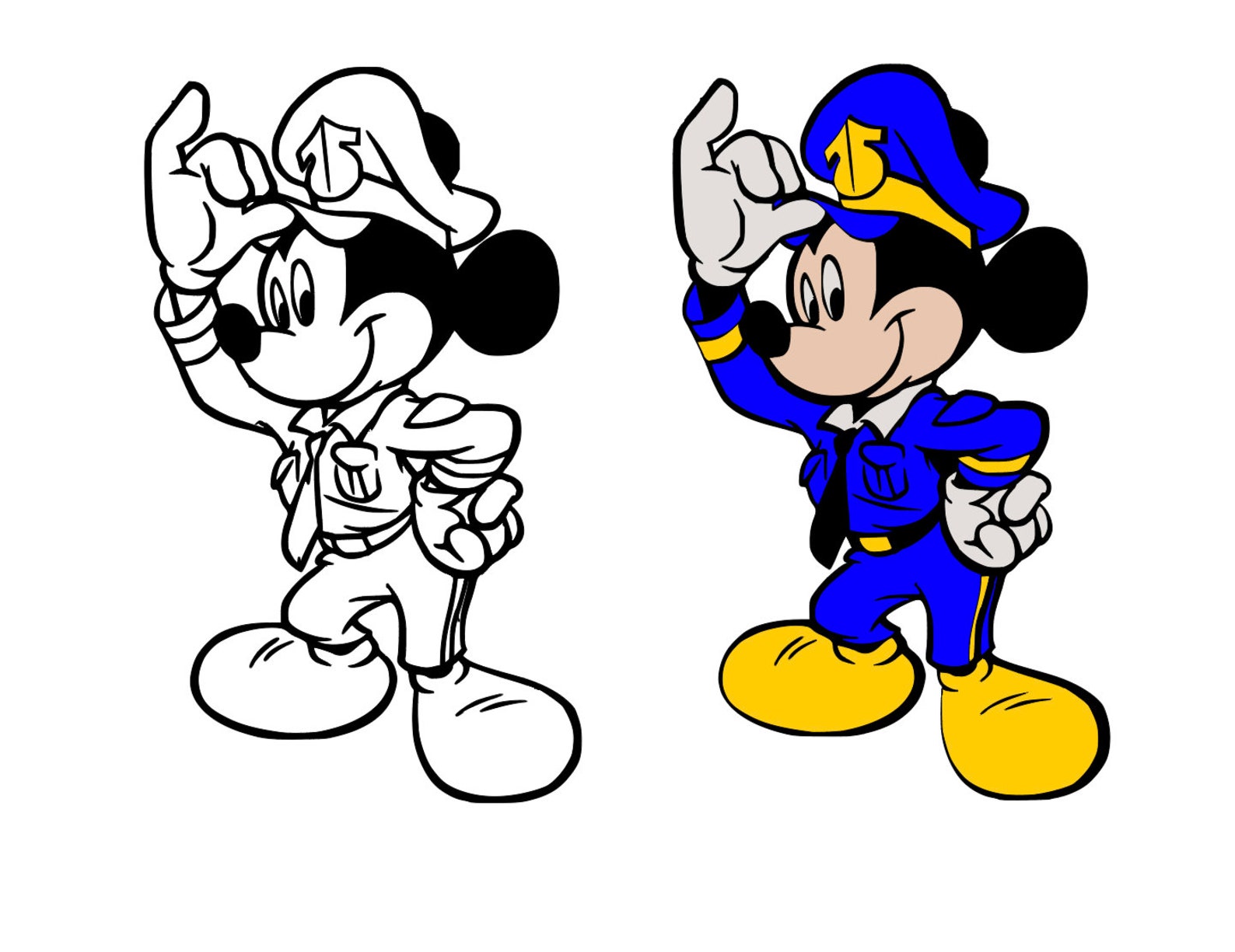 Police Officer Mickey Svg Png - Etsy