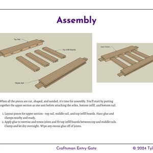 Craftsman-style Wood Gate Plans | DIY Woodworking Plans | Scale ...