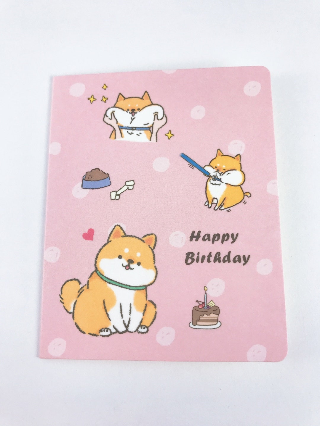 Shiba Inu Birthday Card, Greeting Card - Etsy