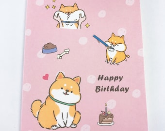 Shiba Inu Birthday Cards - Etsy