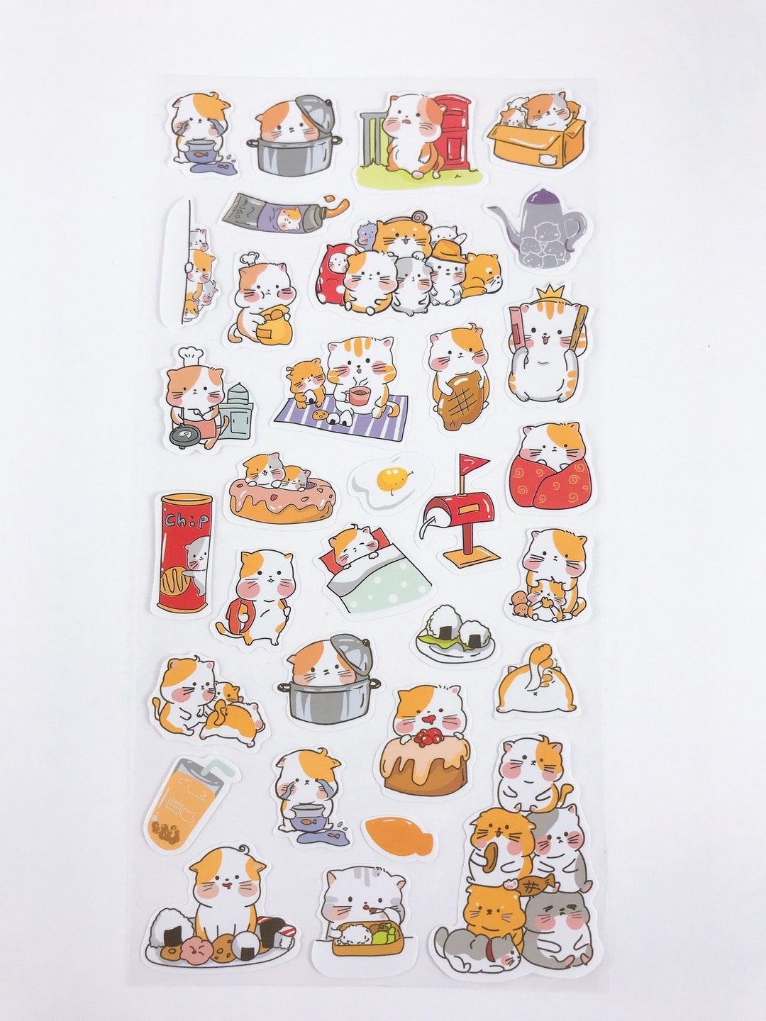 Cute Hamster Sticker Sheet Seal Sticker Planner Sticker Phocine Sticker ...