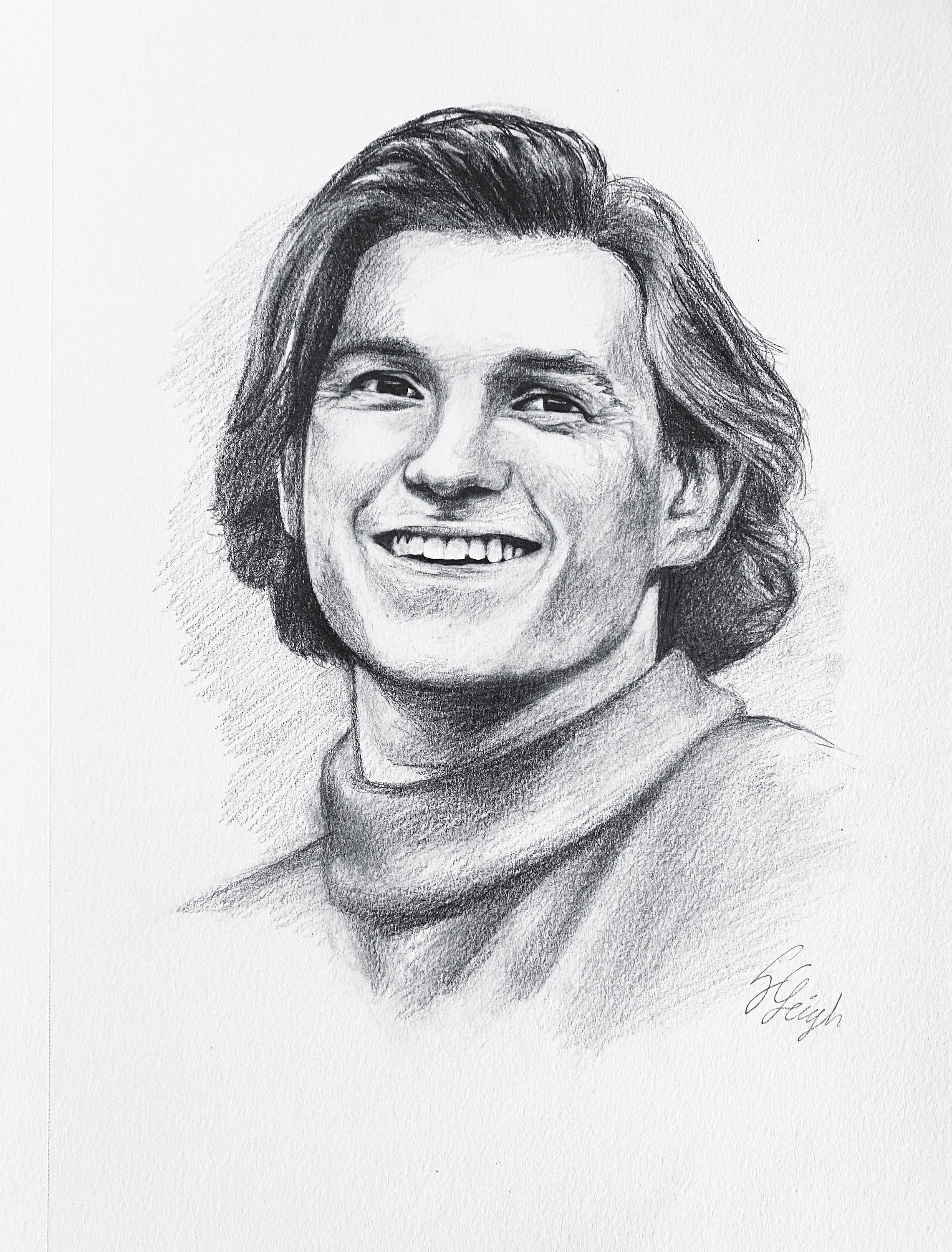 Tom Holland Sketch Etsy