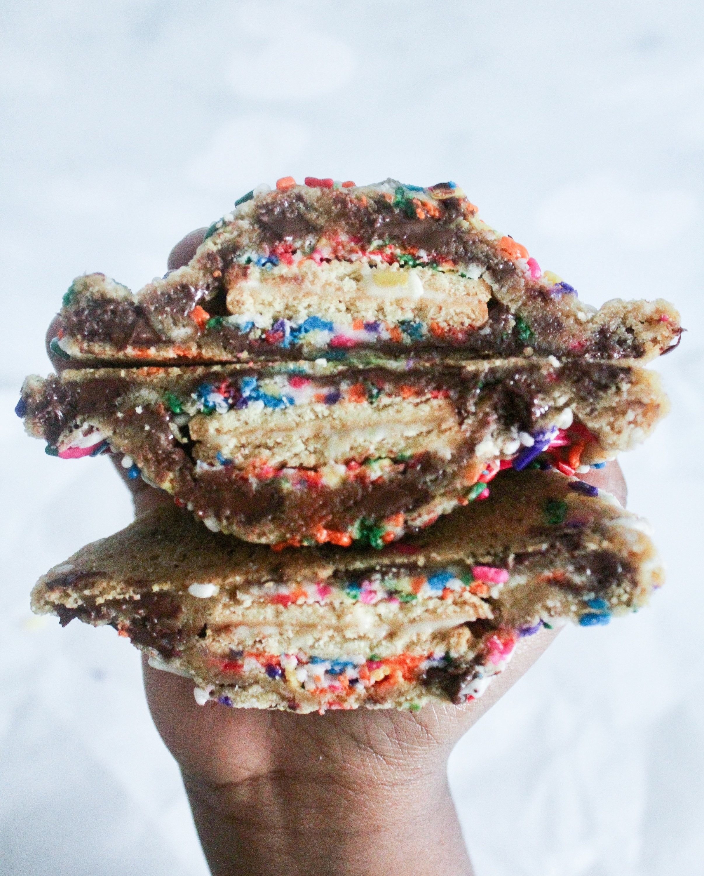 Jumbo Birthday Surprise Golden Oreo Stuffed Cookies Stuffed | Etsy