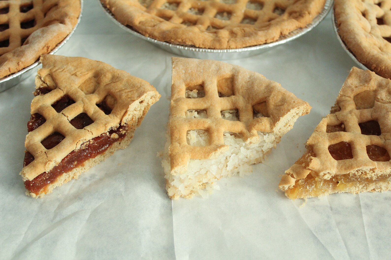 Virgin Islands Tart Trio, Coconut Tart, Pineapple Tart, Guava Tart ...