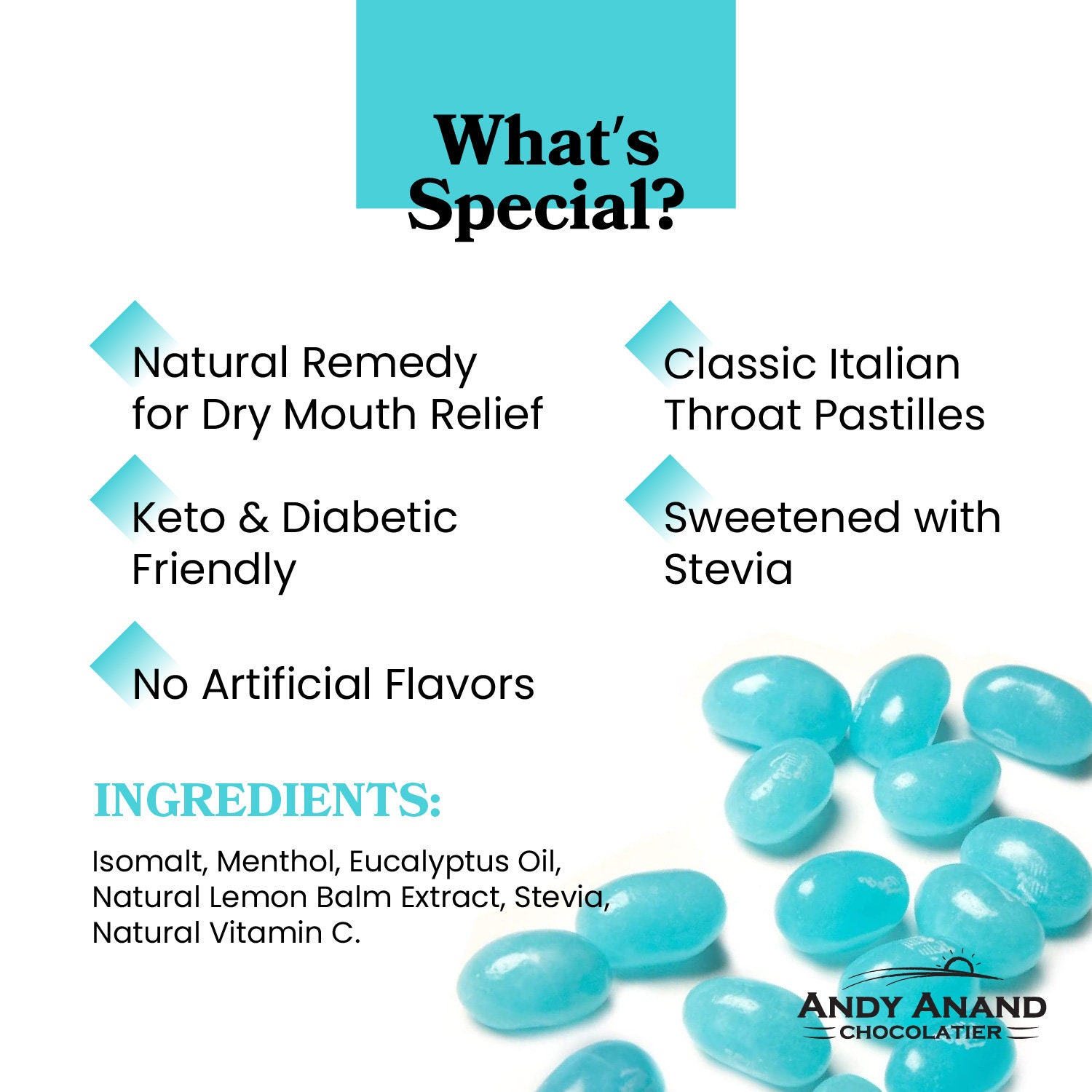 Andy Anand Sugar Free Eucalyptus Menthol Pastilles Classic - Etsy